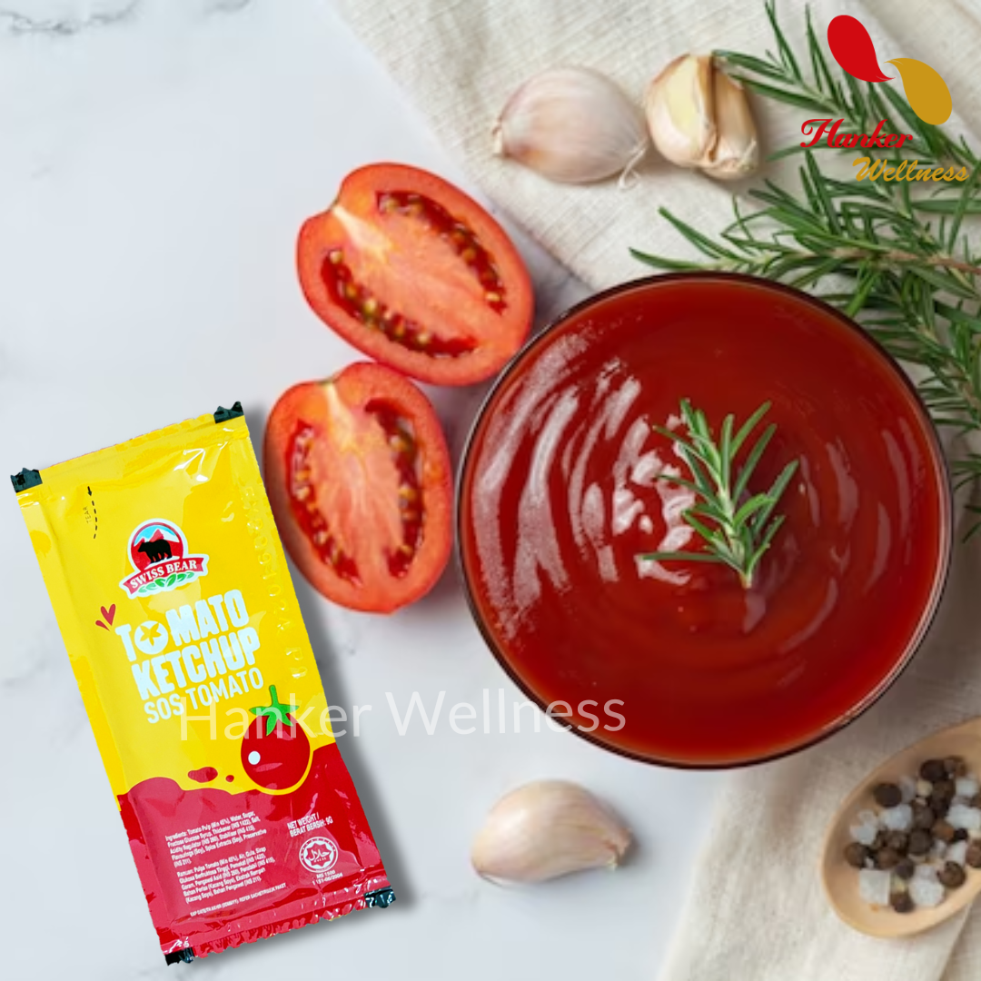 SWISS BEAR Chili & Tomato Sauce Sachets | Sos Cili & Sos Tomato | 30 ...
