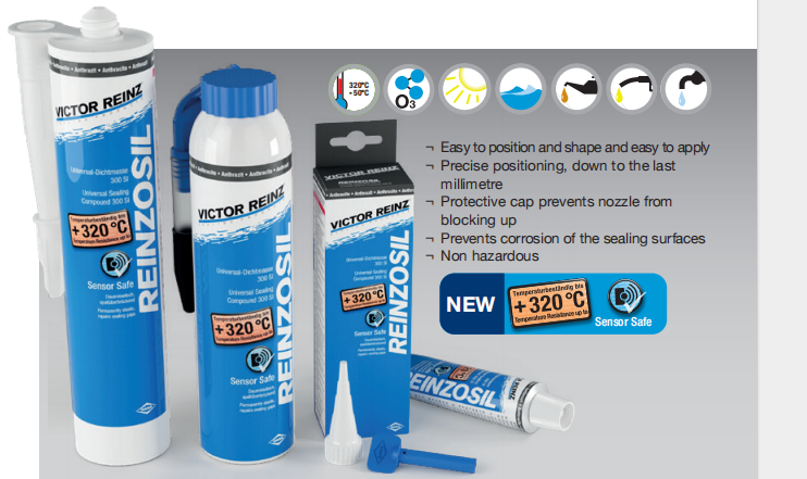 100% Original Gasket Gum Reinzosil 320°c & Sensor Safe Victor Reinz 70ml Sealing Silicone ...
