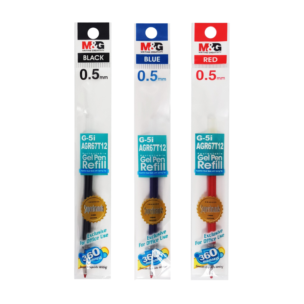 M&G gel pen refill 0.5mm & 0.7mm G-5I | Shopee Malaysia