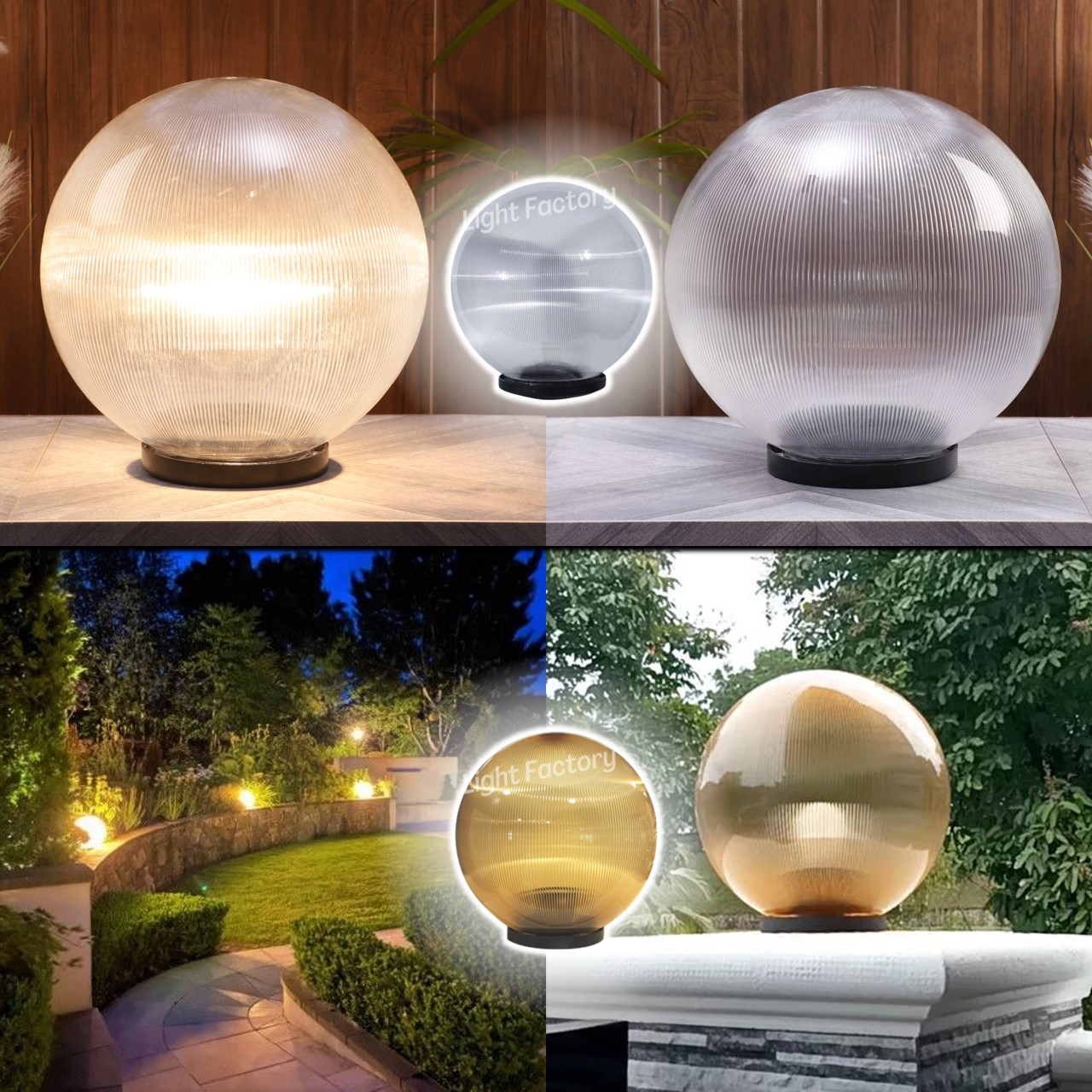🔥HOT🔥Outdoor Gate Light /OPAL Globe Light Weatherproof Outdoor Pillar ...