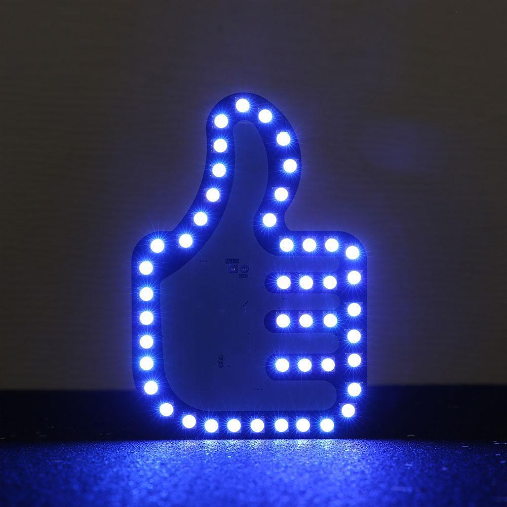 Car Led Light Middle Finger Light Funny Road Rage Signs Led Display On ...