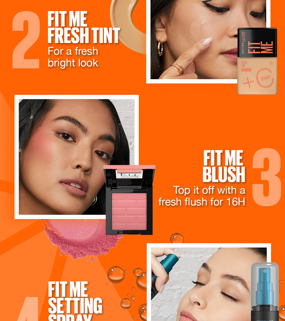 Maybelline Fit Me Fresh Tint - SPF50, Vitamin C, Sun Protection, Light ...