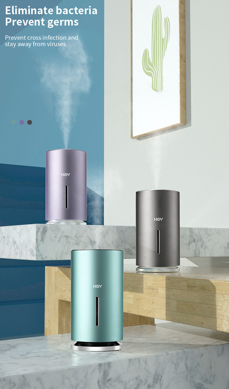 HGV Rechargeable Car Humidifier Wireless Diffuser Aluminum Alloy Air ...