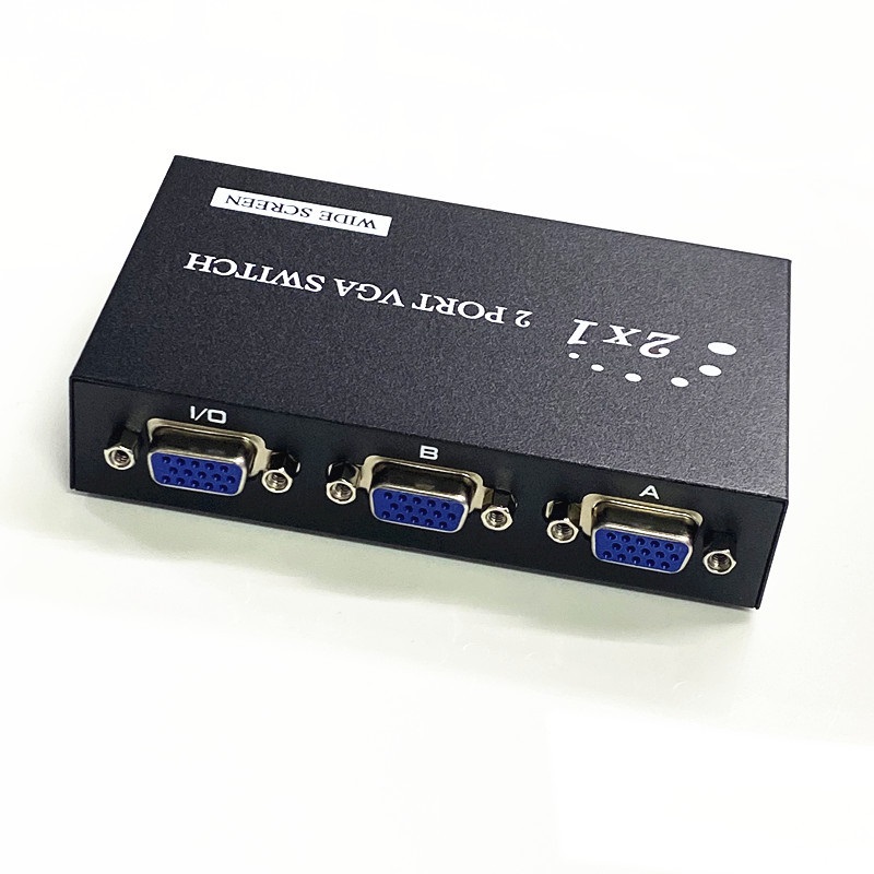 VGA Switch Box 2 Port VGA SVGA Monitor Sharing Switch Box 2 In 1 Out ...