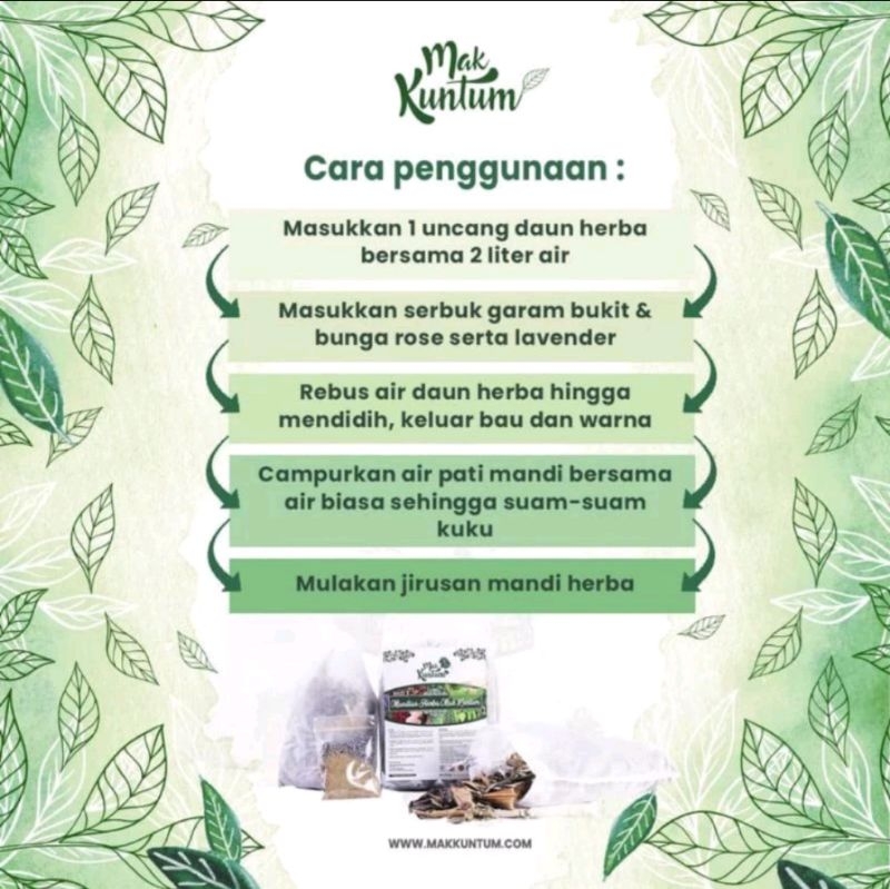 🌿3BUNJUT🌿MAK KUNTUM MANDIAN HERBA | MANDIAN HERBA BERPANTANG | BUNJUT ...