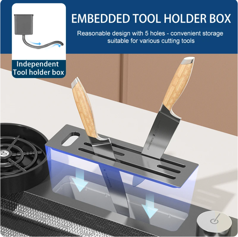 ⚡Free 12 Gifts⚡ Honeycomb Anti-Scratch Kitchen Sink 304 Stainless Steel ...