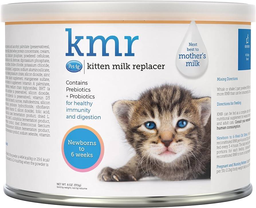 KMR KITTEN MILK REPLACER 6OZ (170G) POWDER FORMULA MILK kitten milk ...