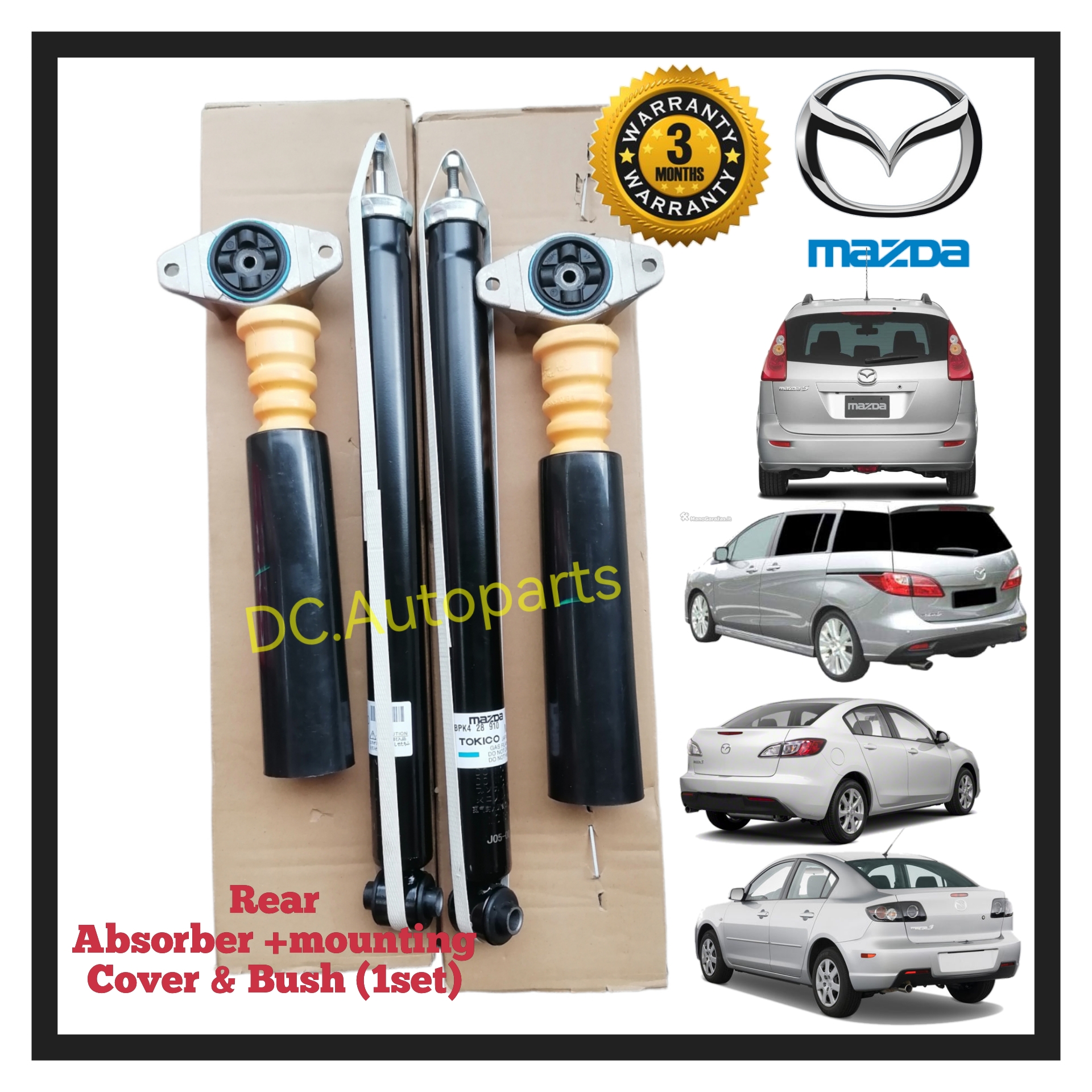 MAZDA 3 BK MAZDA 5 CR CW FRONT / REAR SHOCK ABSORBER ( PRICE FOR 1PAIR ...