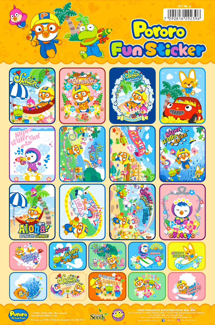 TOAD BOOK : PORORO STICKER ( STT PR ) | Shopee Malaysia