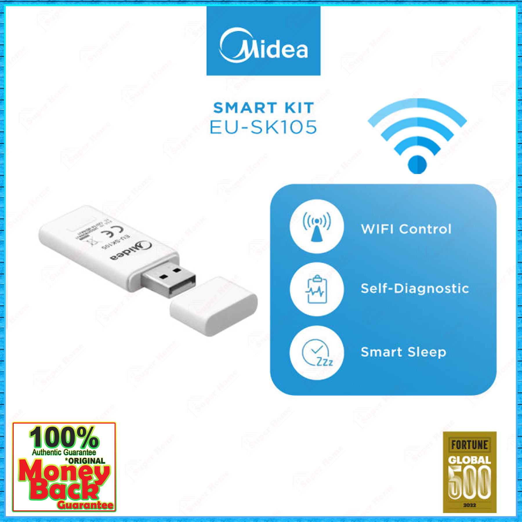 Midea WiFi Smart Kits For Wall Type Midea Air Conditioner EU-SK105 ...