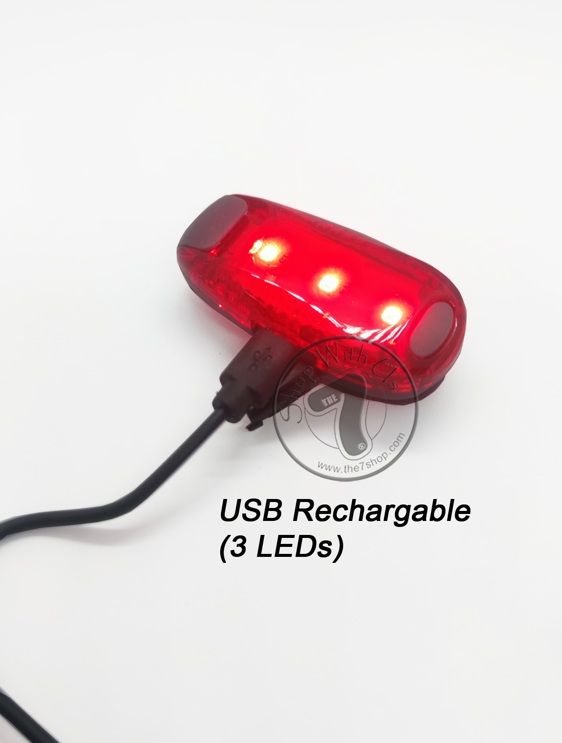 LED Running Blinker / USB LED Light with Clip & Velcro / Lampu Jogging ...