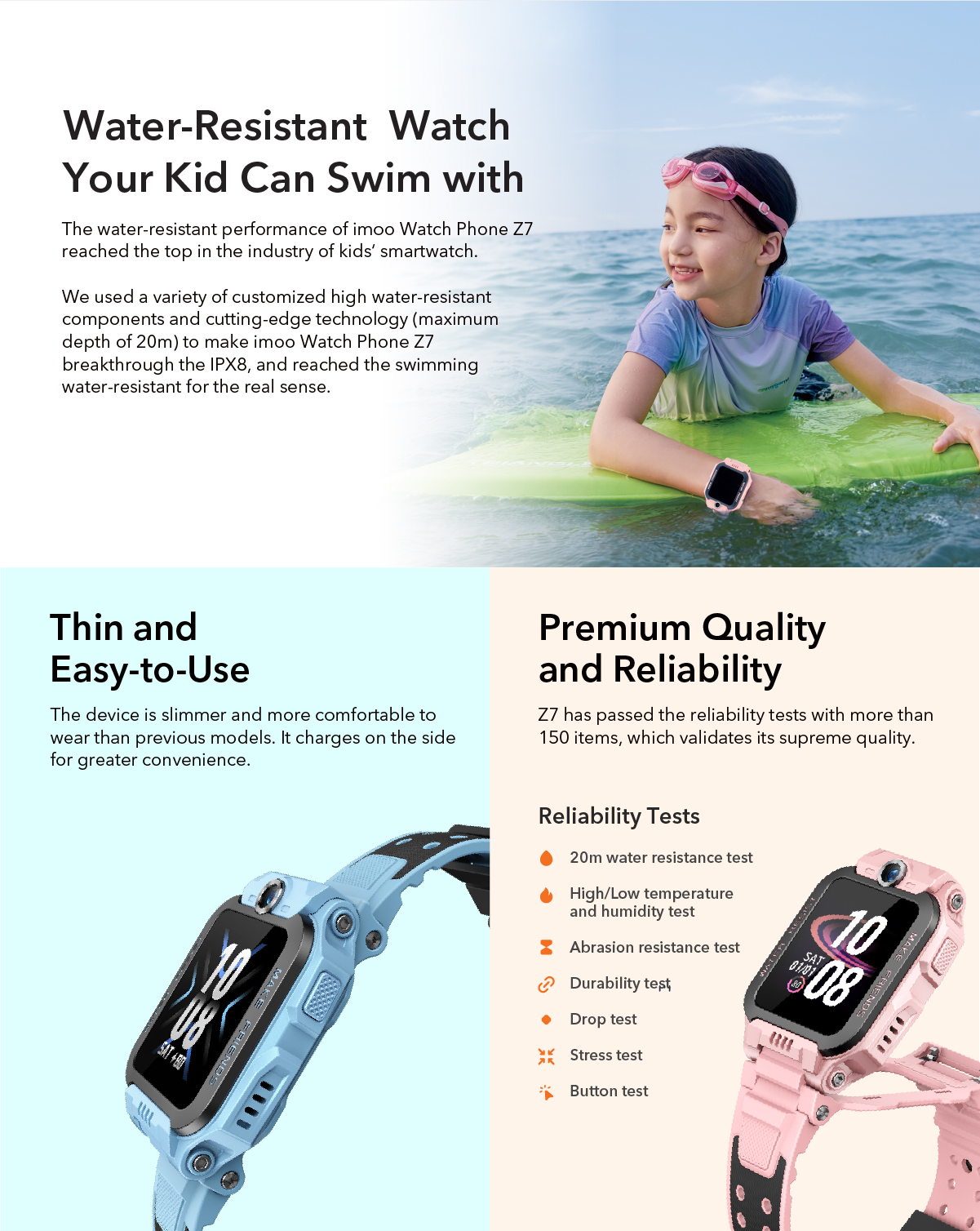 imoo Smart Kids Watch Phone Z7 Sports Mode HD Video Call Health ...