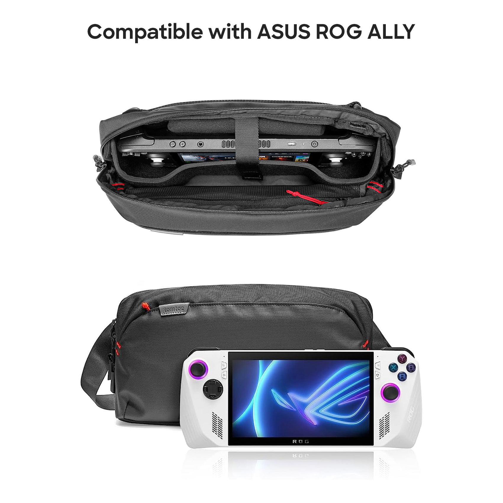 tomtoc G47 Gaming Sling Bag for Steam Deck Shoulder Bag Men Crossbody ...