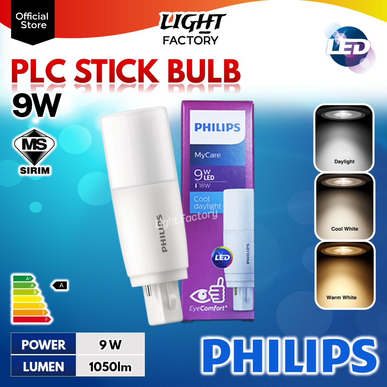 PHILIPS 7.5W 9W PLC LED Stick Bulb G24 PLC LED Bulb | Shopee Malaysia
