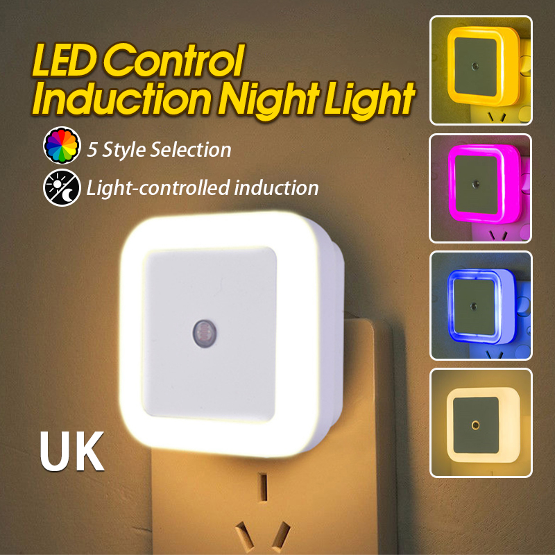 Sensor LED Light Bedroom Night Lights Wall Mounted Auto On Off Lampu ...