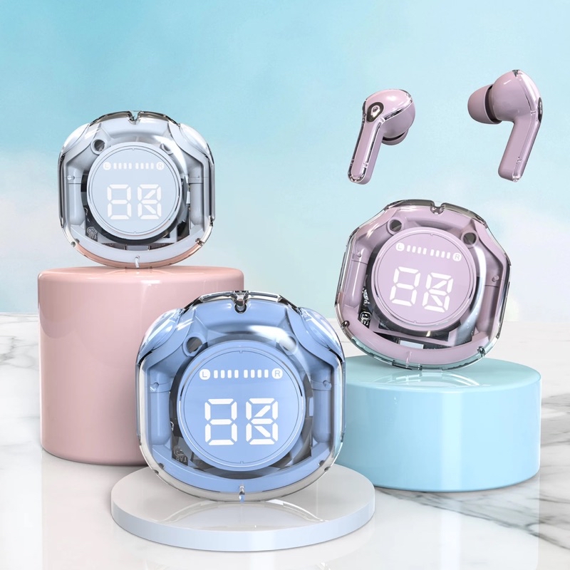 Ultrapod Pro TWS V5.3 Earbuds Breathing Light Portable Stereo Headset ...