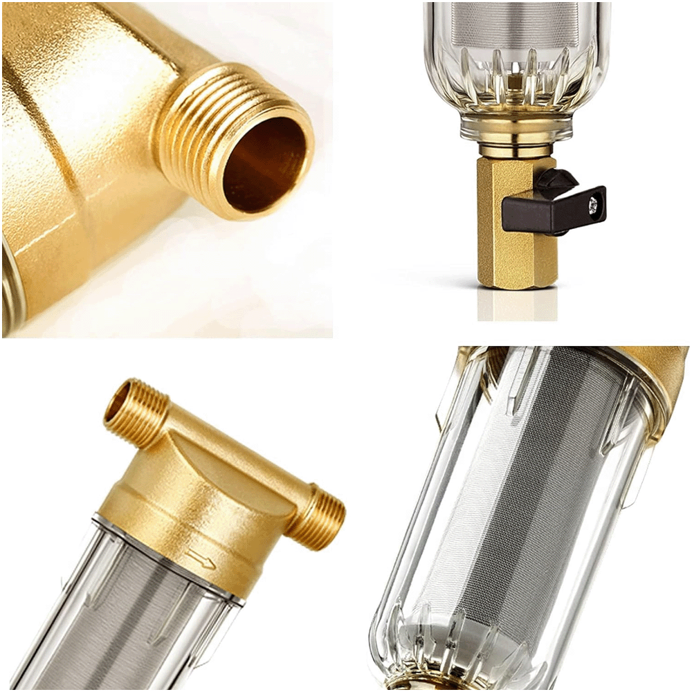 3/4" Reusable Stainless Steel Water Pre-Filter Spin Down Sediment ...
