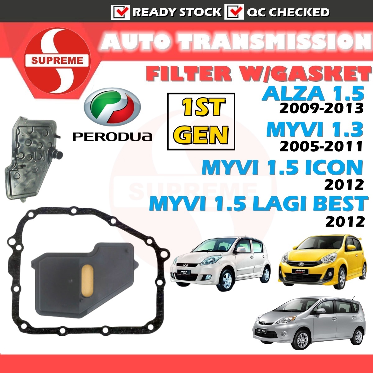 S2U Auto Transmission Filter ATF Perodua Myvi Icon Lagi Best 1.3 1.5 ...