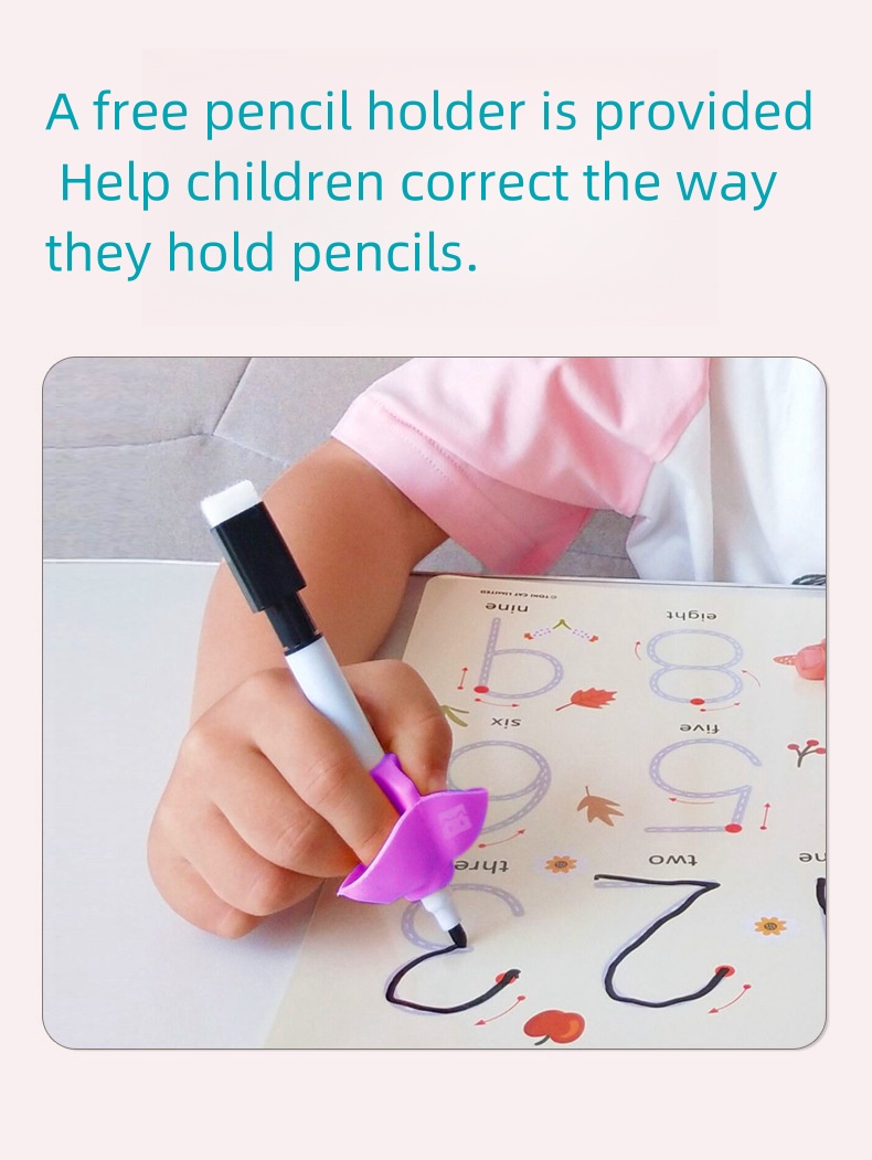 【A4】Kid Magical Tracing Workbook with Erasable Pen Control Educational ...