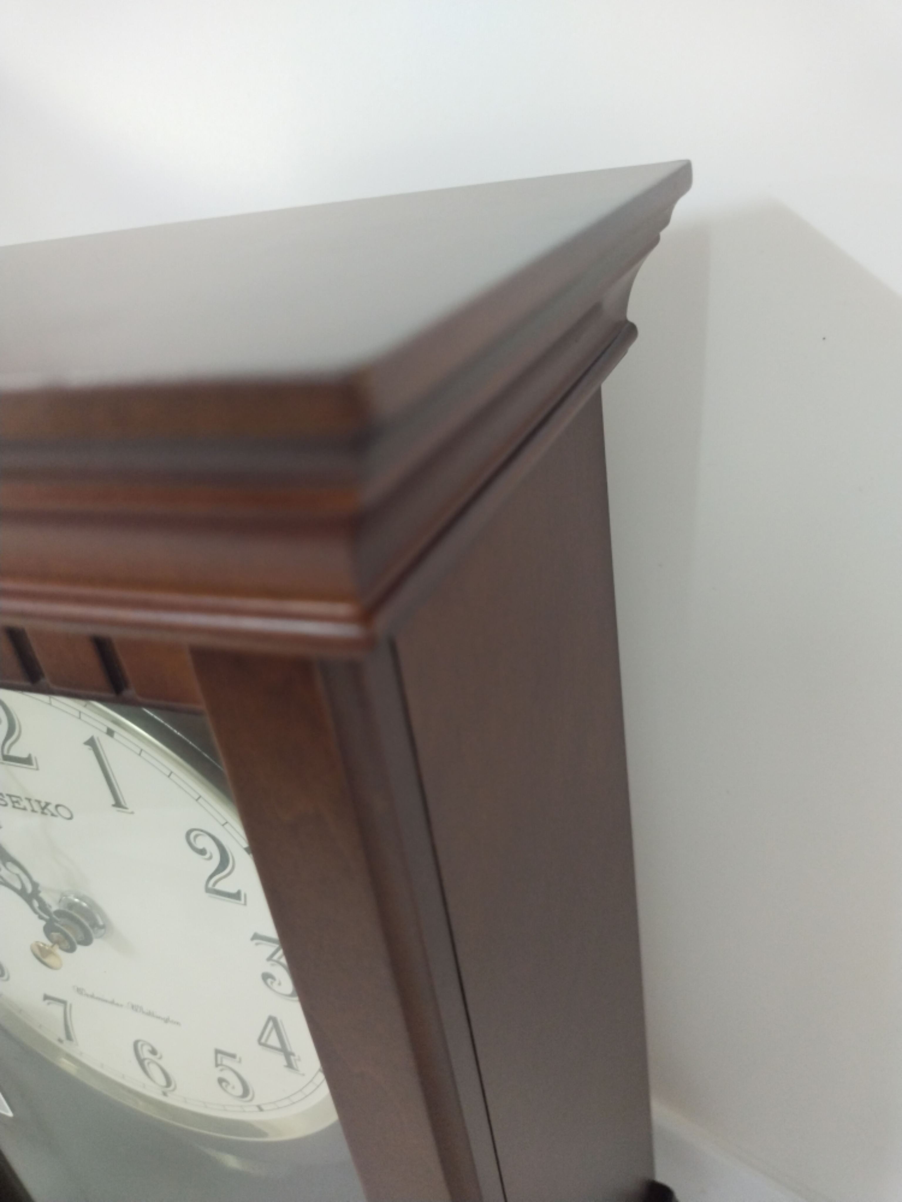 100% ORIGINAL SEIKO wooden Dual Chimes Hourly Strikes Pendulum Table ...