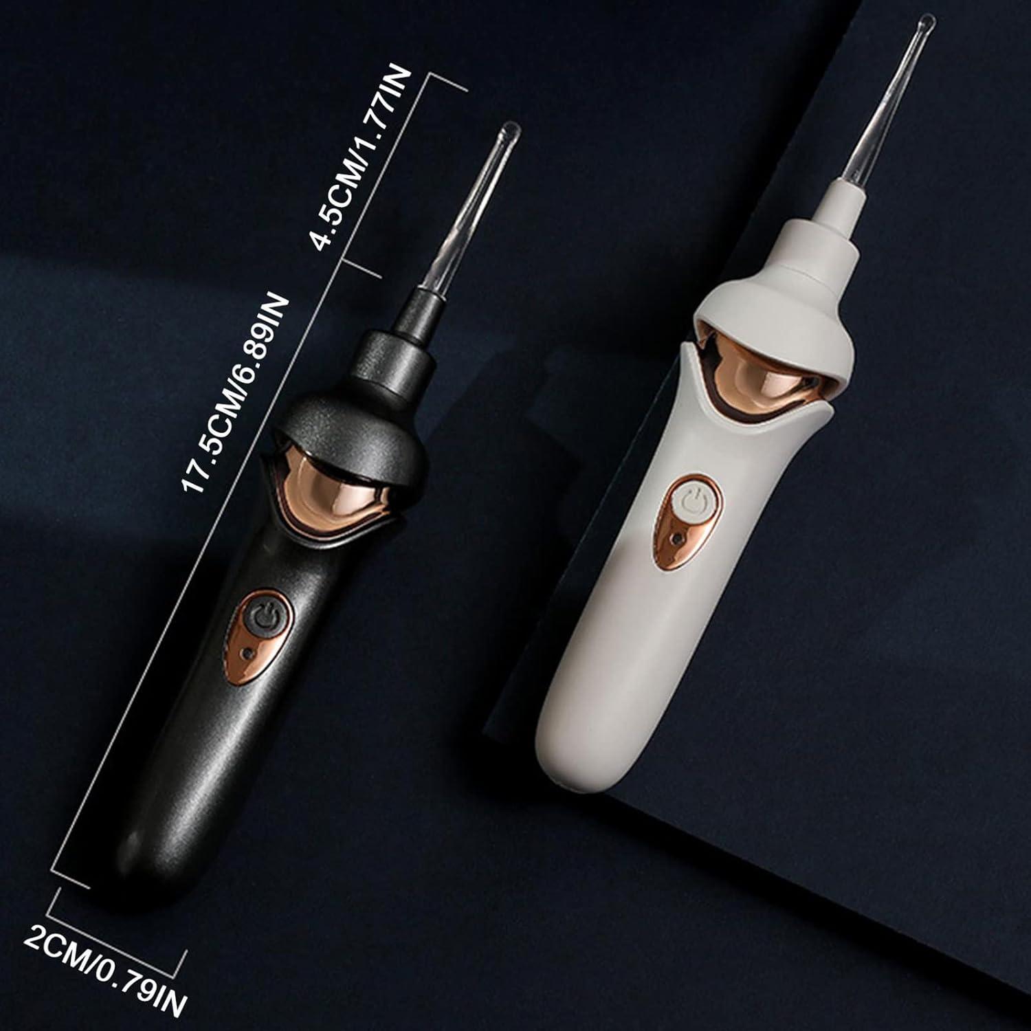 Electric Safe Vibration Painless Vacuum Ear Wax Pick Cleaner Remover ...