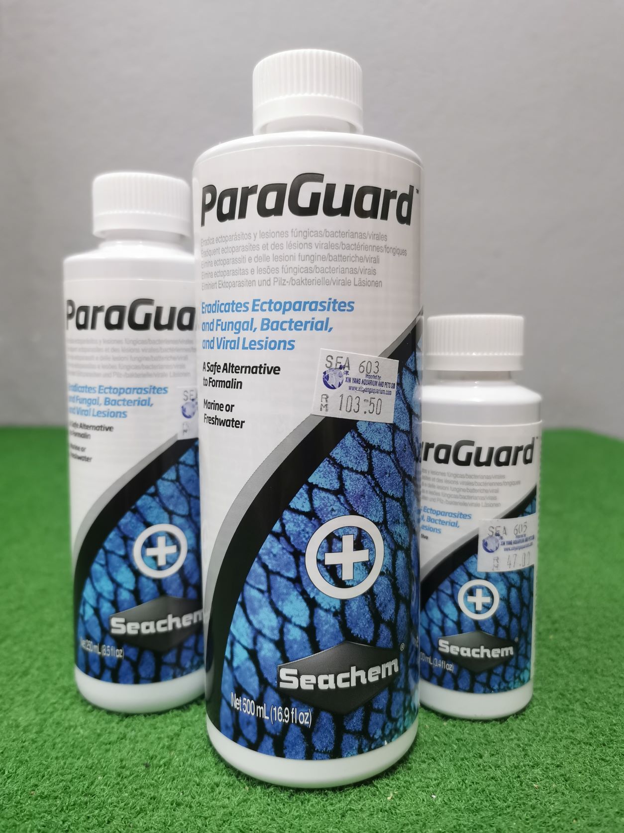 Seachem ParaGuard (100ml/250ml/500ml). Fish Medicine. Ubat Ikan ...