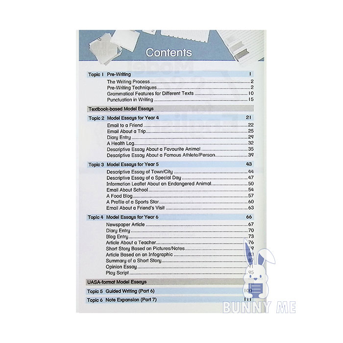 [BUNNY] 2024 Buku Rujukan : Model Essays for English (CEFR) UASA Year 4 ...