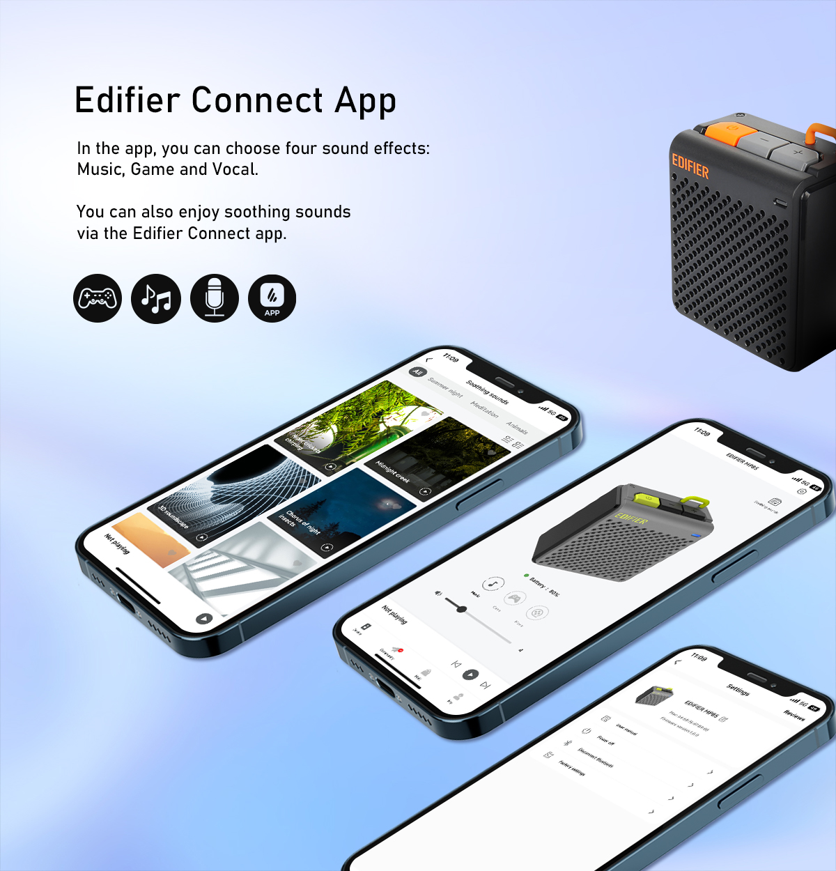 Edifier MP85 Small and Compact Sized Portable Speaker - Bluetooth V5.3 ...