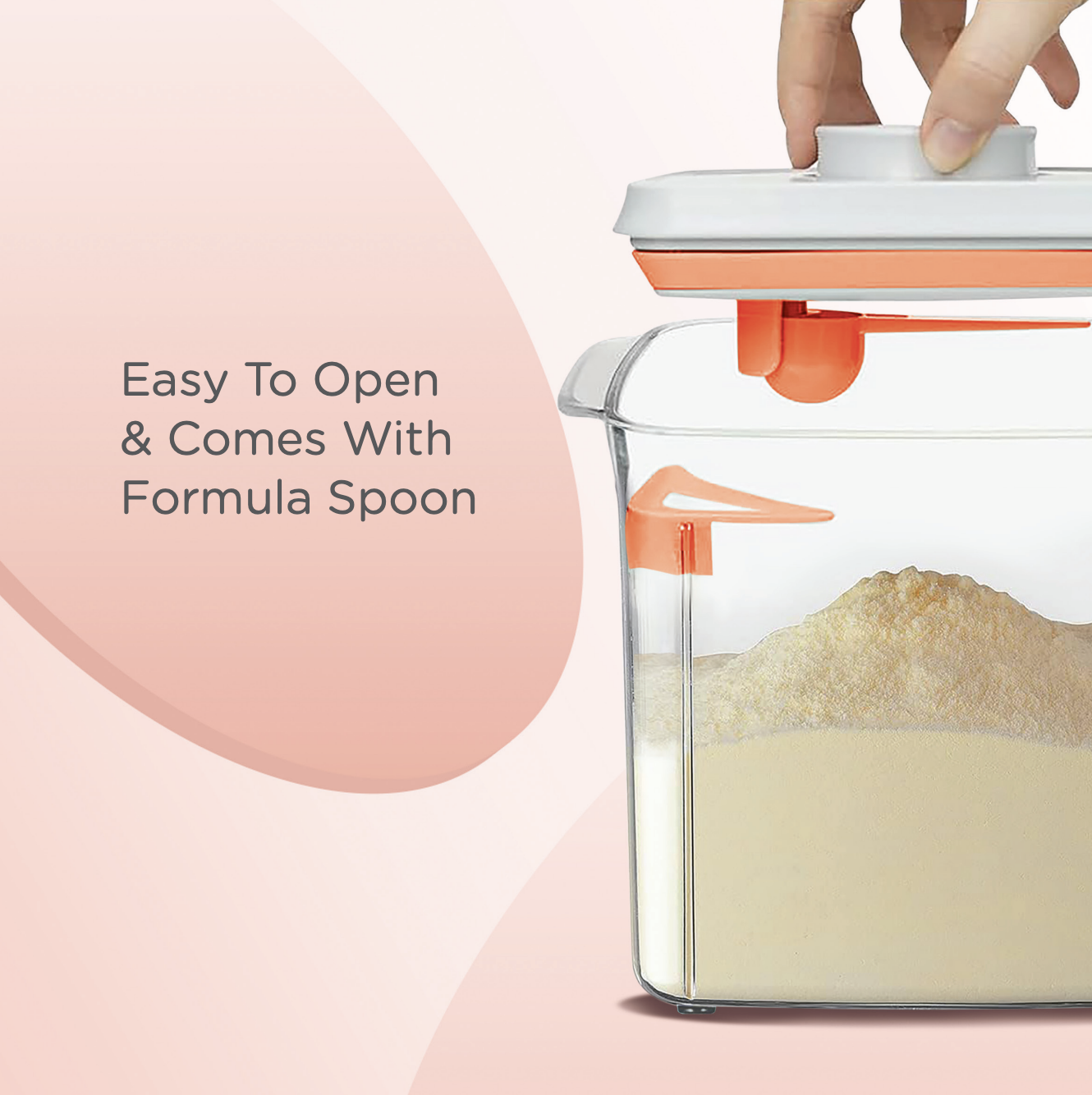 Autumnz One-Push Airtight Food Storage Container - Clear / Tinted Brown ...