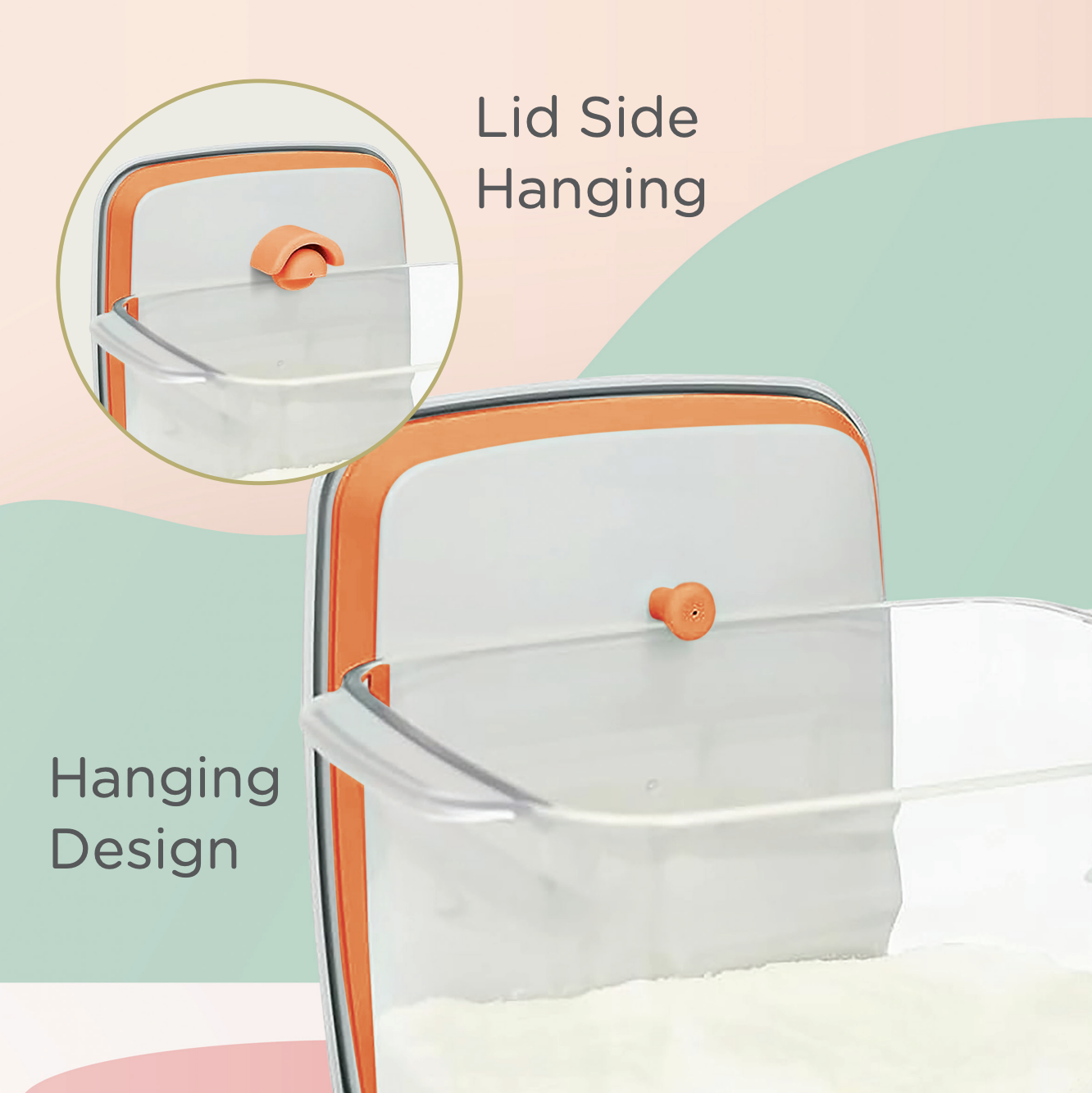 Autumnz One-Push Airtight Food Storage Container - Clear / Tinted Brown ...