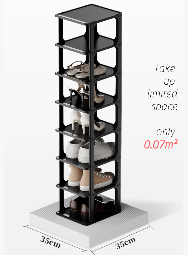 Shoe Rack DIY Rak Kasut Simple Plastic Shoe Racks Multi-Layer Storage Space-Saving Organizer ...