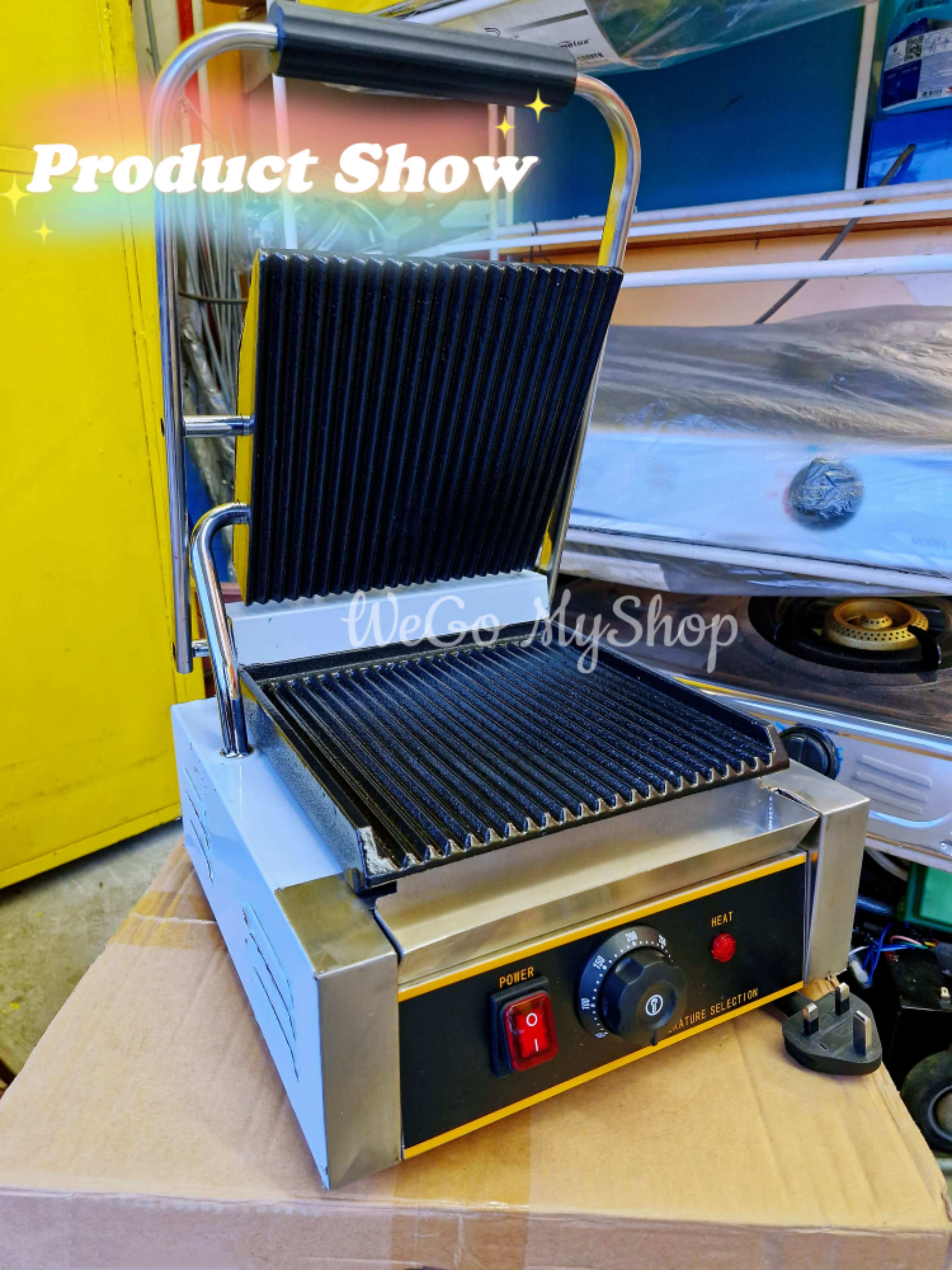 Ready Stock Commercial Electric Table Press Griddle Grill Machine Toast ...