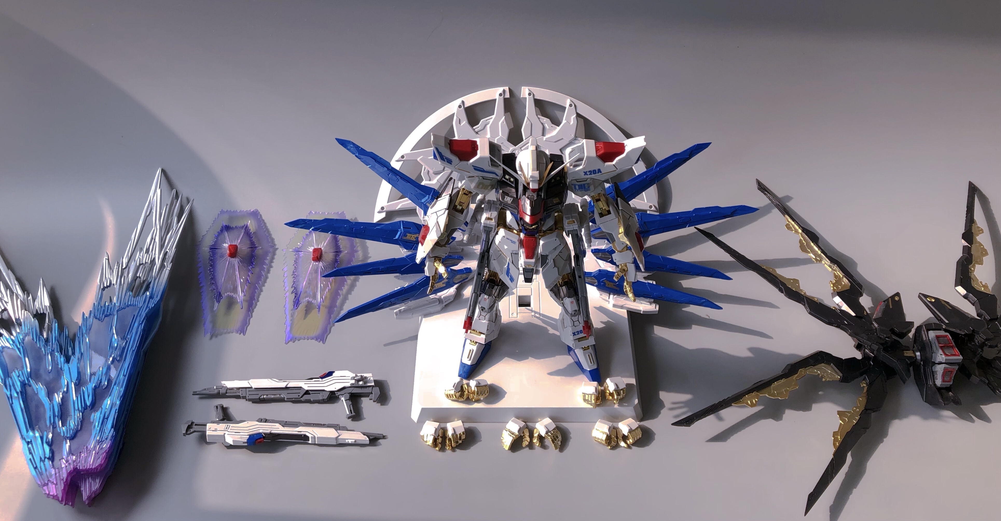MG 8802 8828 Strike Freedom Destiny Fighter MB ZGMF + Wing Effect ...