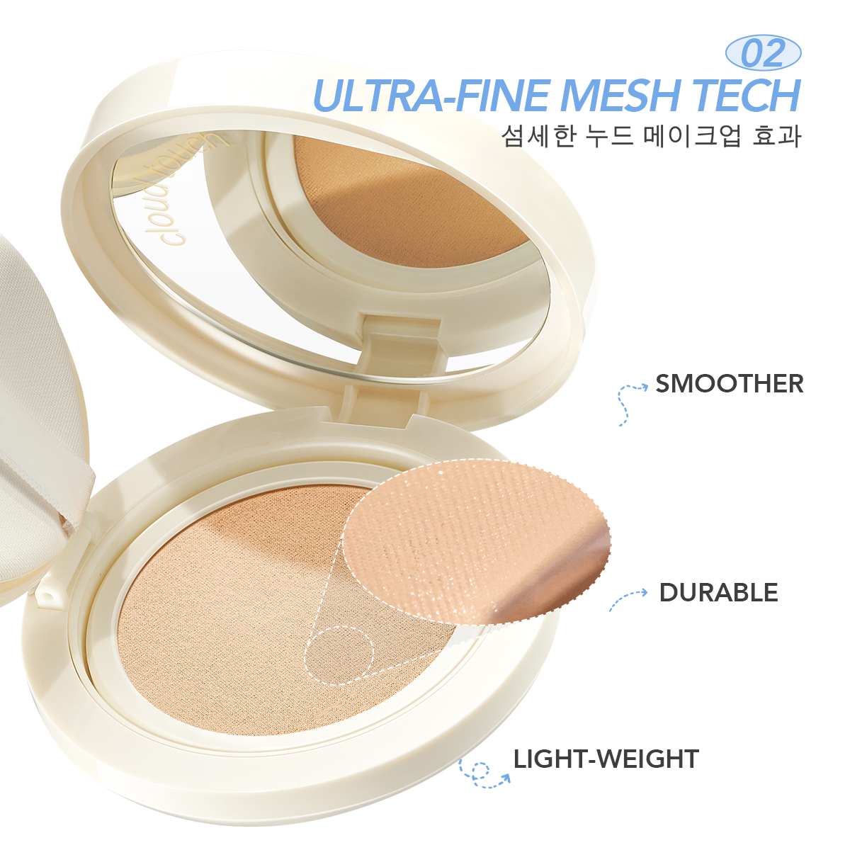 YOU Cloud Touch Dreamy-fit Lasting Mesh Cushion Foundation | Refill ...
