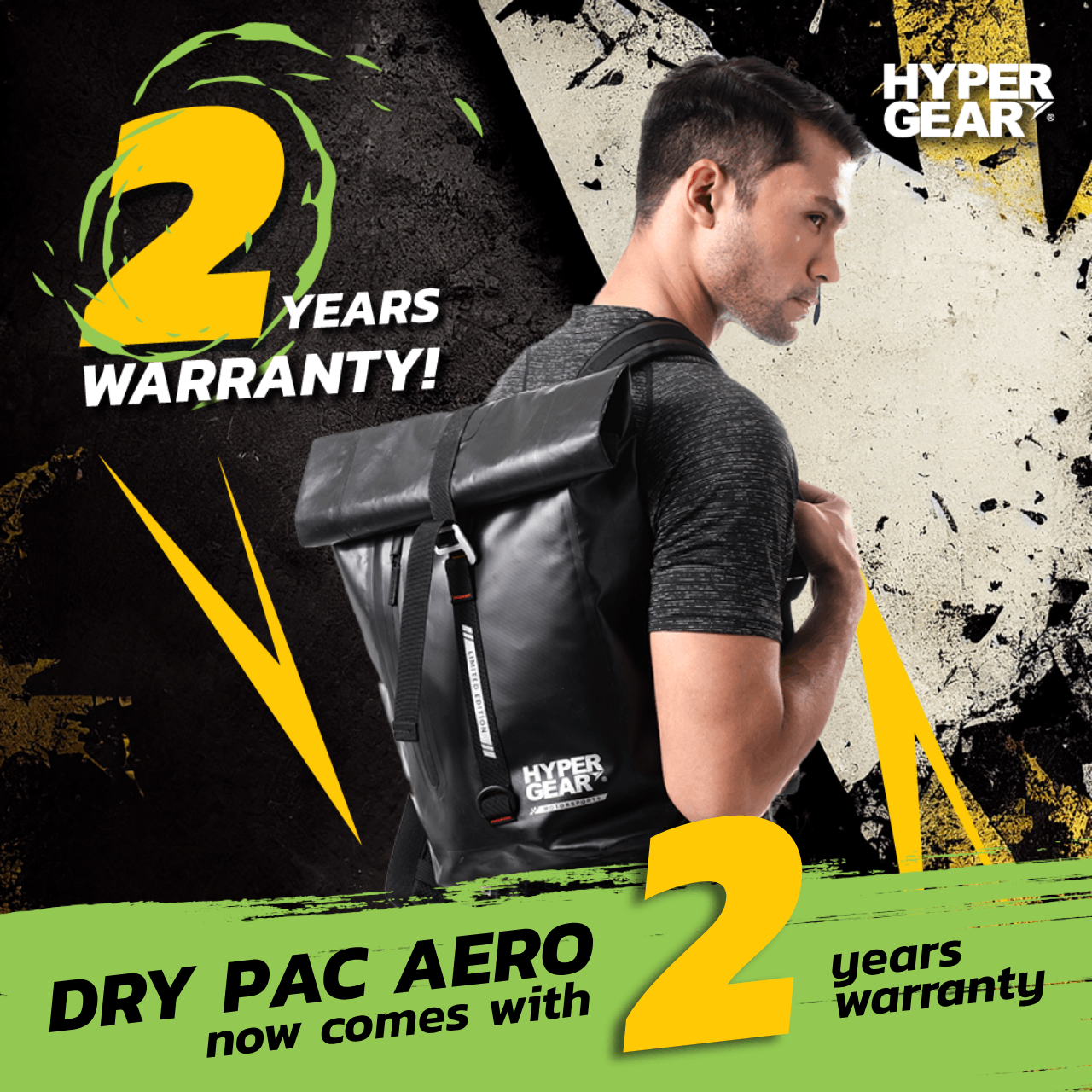 Hypergear Dry Pac Aero Fast Slot Adapt Waterproof Backpack (25L ...