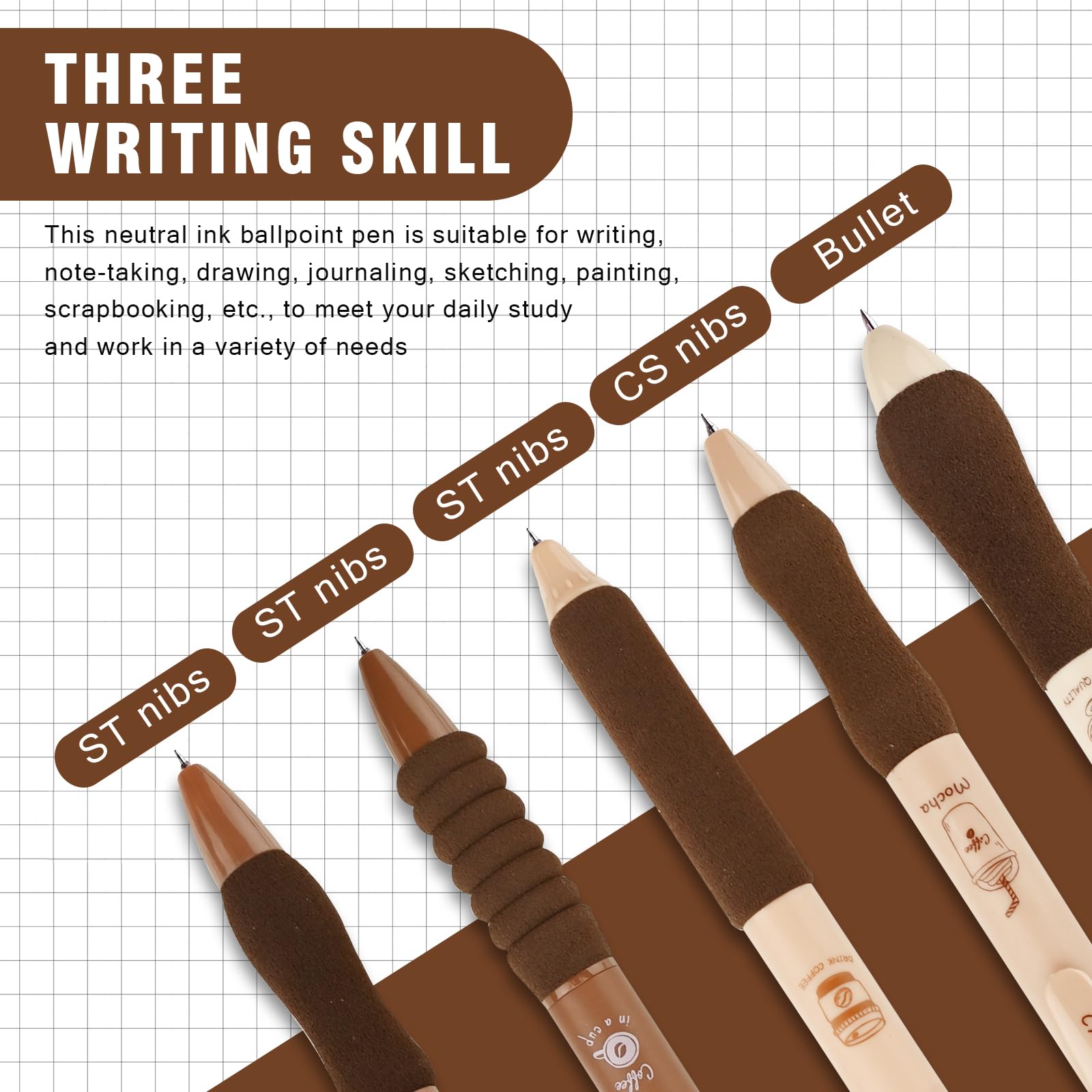 Pen Dakwat Gel Gaya Korea Pen Hitam Comel untuk Sekolah & Pejabat ...