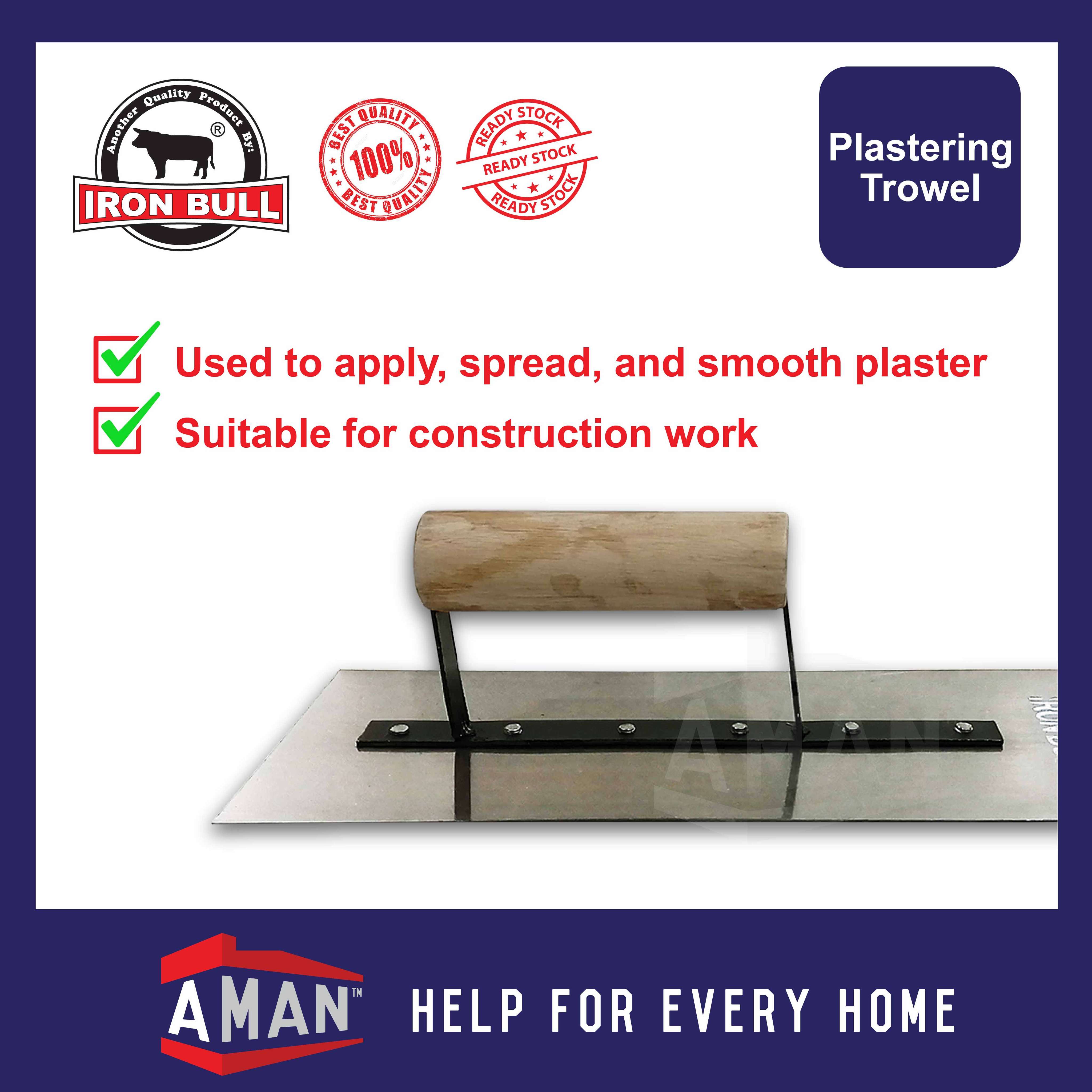 IRON BULL Plastering Trowel Cement Trowel Plaster Trowel Tile ...