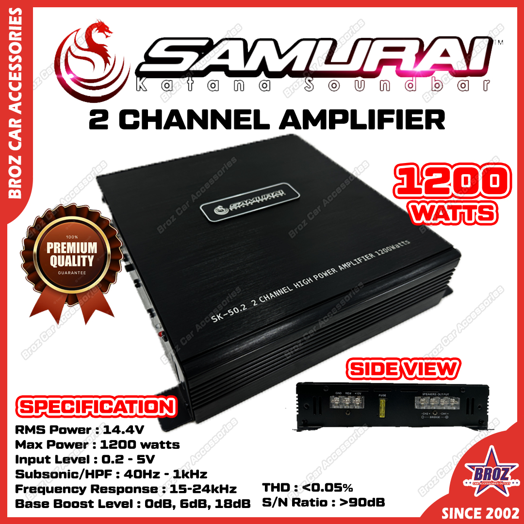 SAMURAI KATANA 1800W 4 Channel / 2 Channel 1200W / 2000W Monoblock Mosfet High Power Amplifier 4 ...