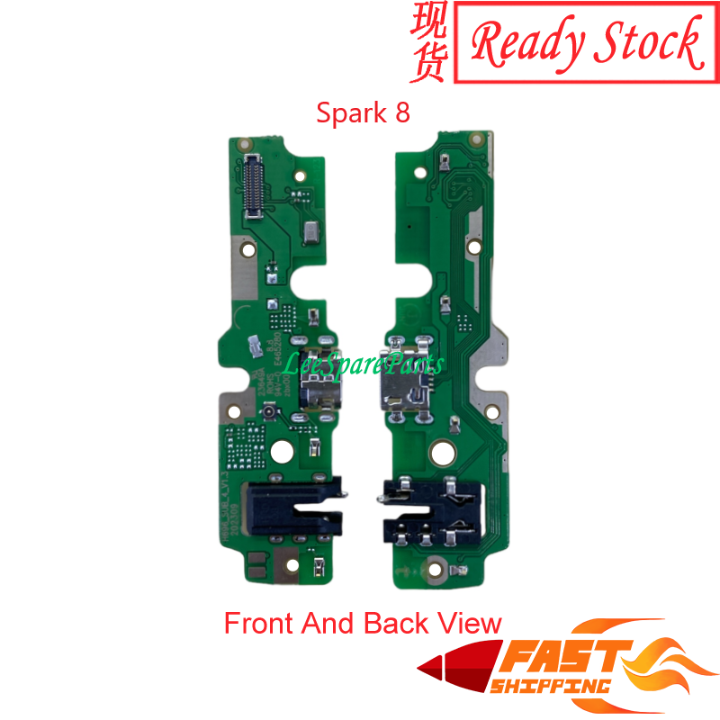 Tecno Spark 8 / 8C / 8P / 8T Charging Board USB Port Pin Mic Handfree ...