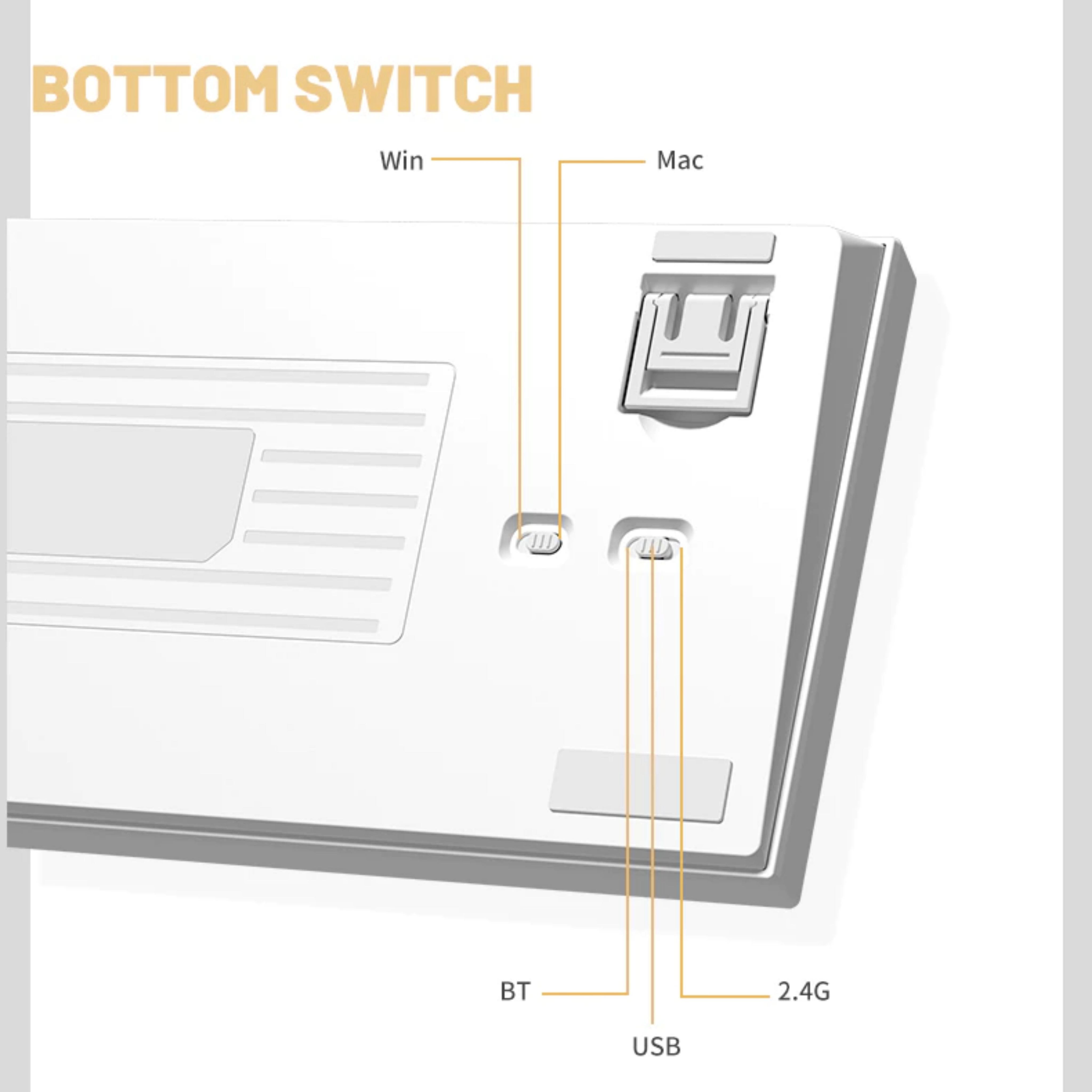 Weikav K75 Tri-mode 75% Gasket Mechanical Keyboard Kit with Knob ...