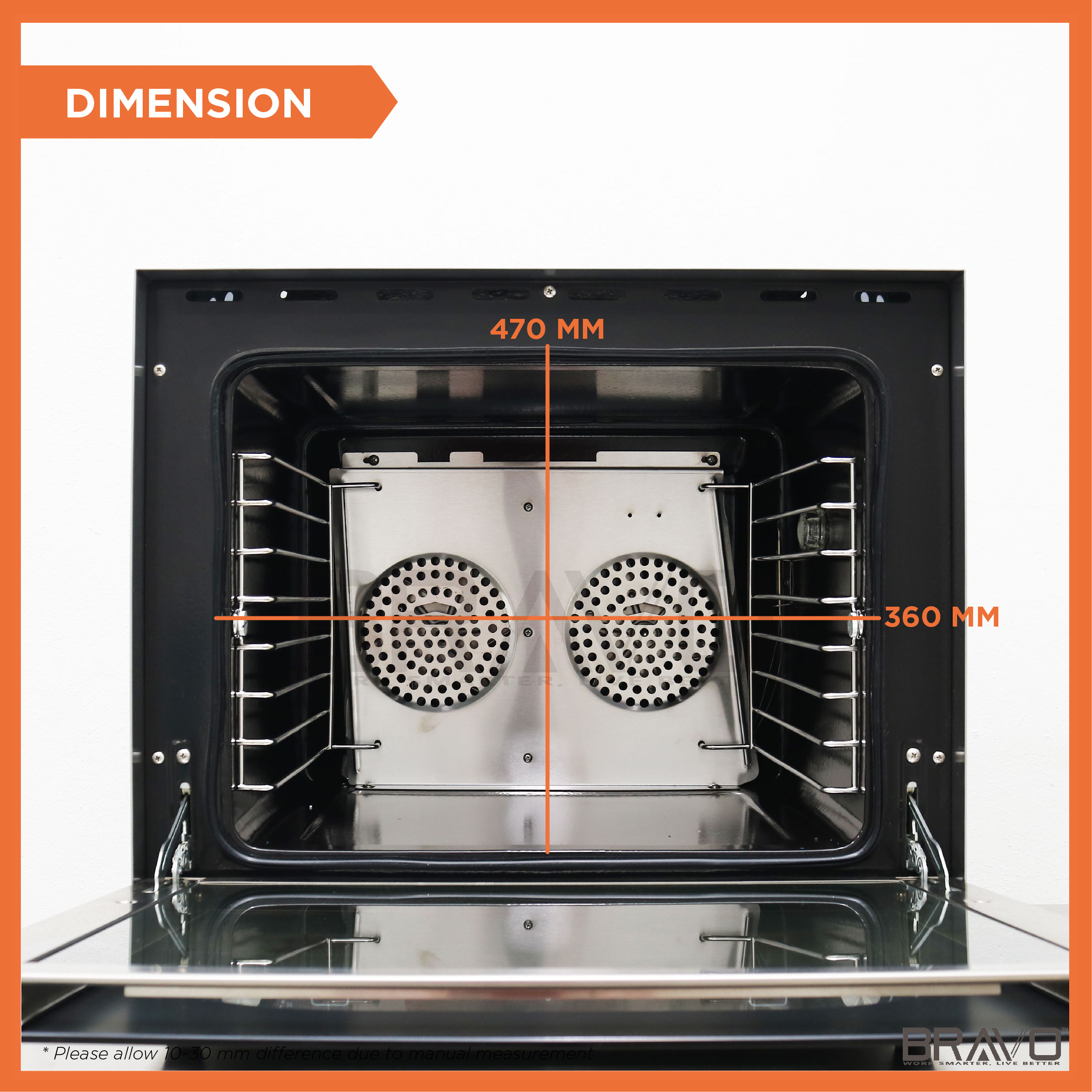 Innofood KT-BF1A Convection Oven With 4 Tray and 8 Layers Bracket ...
