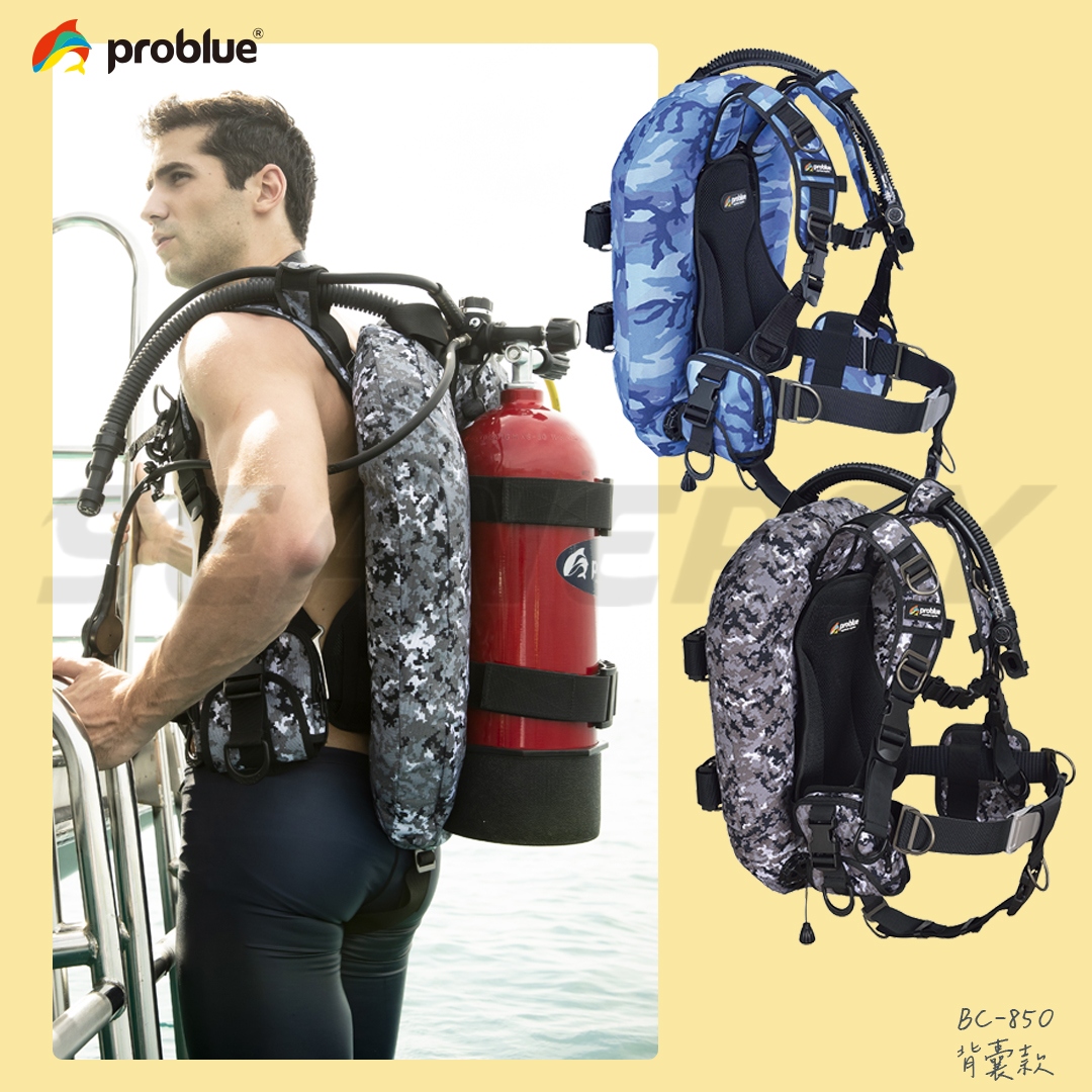 Problue Ornata BCD BC850 Donut BCD Scuba Diving Back Inflation BCD Buoyancy Control Device ...