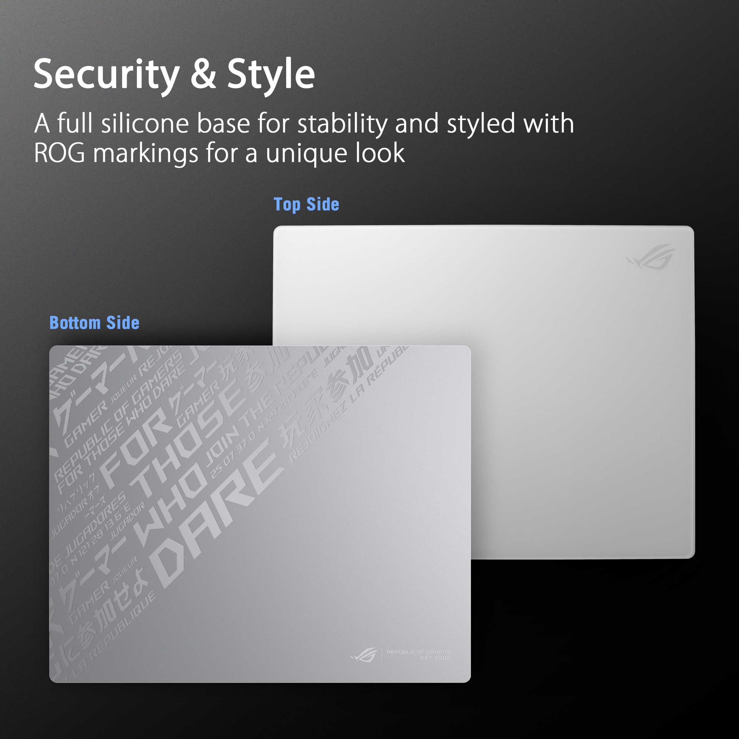 ROG Moonstone Ace L large gaming mouse pad made of tempered glass ...