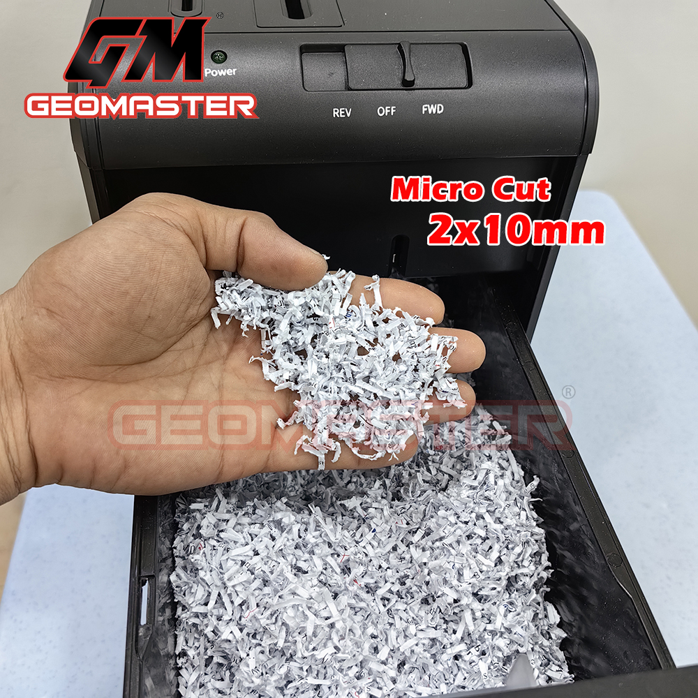 Geomaster Micro Cut Paper Shredder , Micro Cut Shredder Machine 2mm x ...