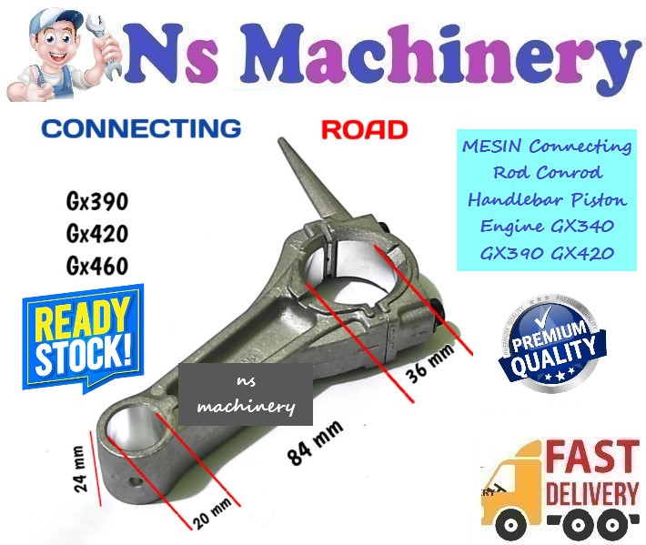 Mesin Connecting Rod Conrod Handlebar Piston Engine GX340 GX390 GX420 ...
