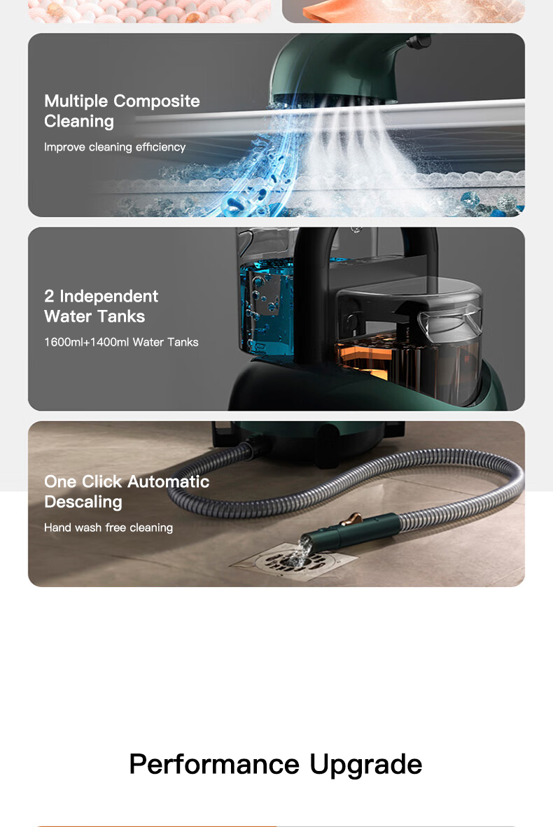 Deerma Machine Fabric Cleaner BY200 BY700 Mattress Sofa Carpets Rinser ...