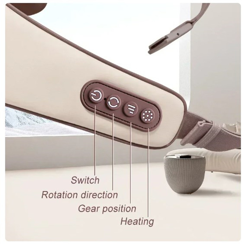 Wireless Mesin Urut Multi Angle Neck Shoulder Massager Hands-free Clamp ...