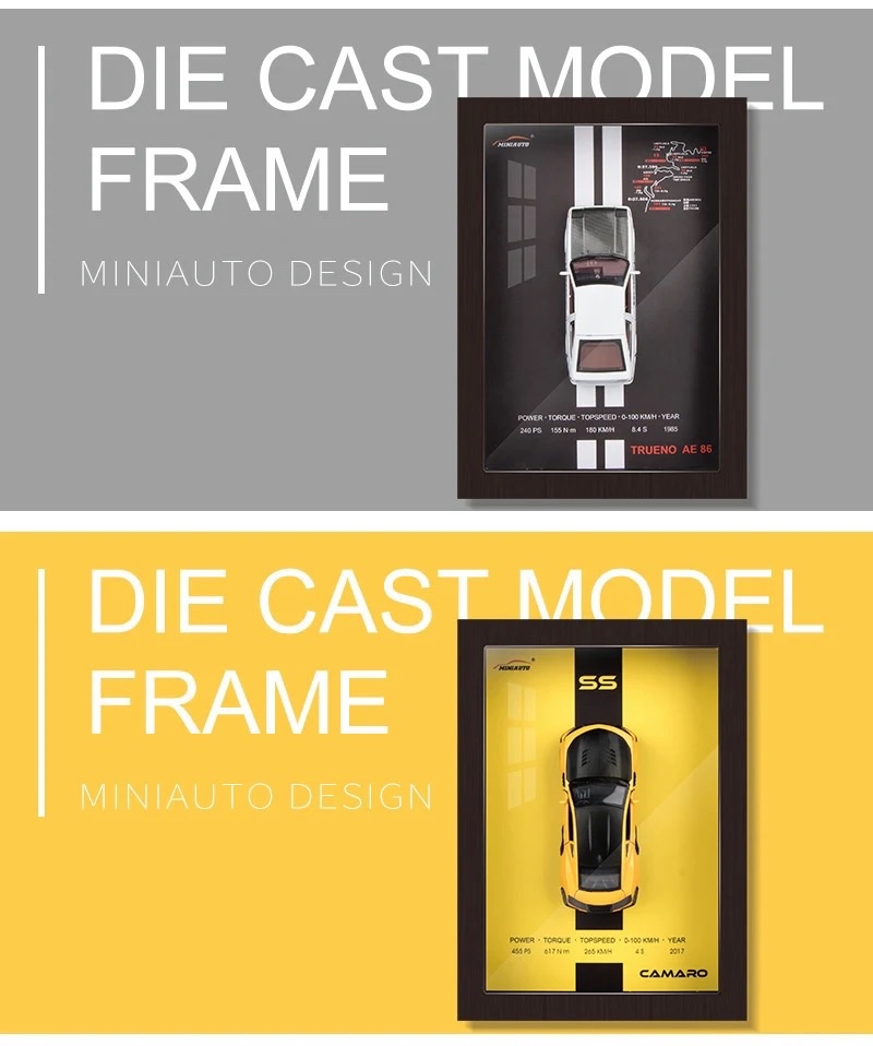 FEO 1/32 Diecast Car Model Frame Photo Frame Home Deco Alloy Car Toys ...