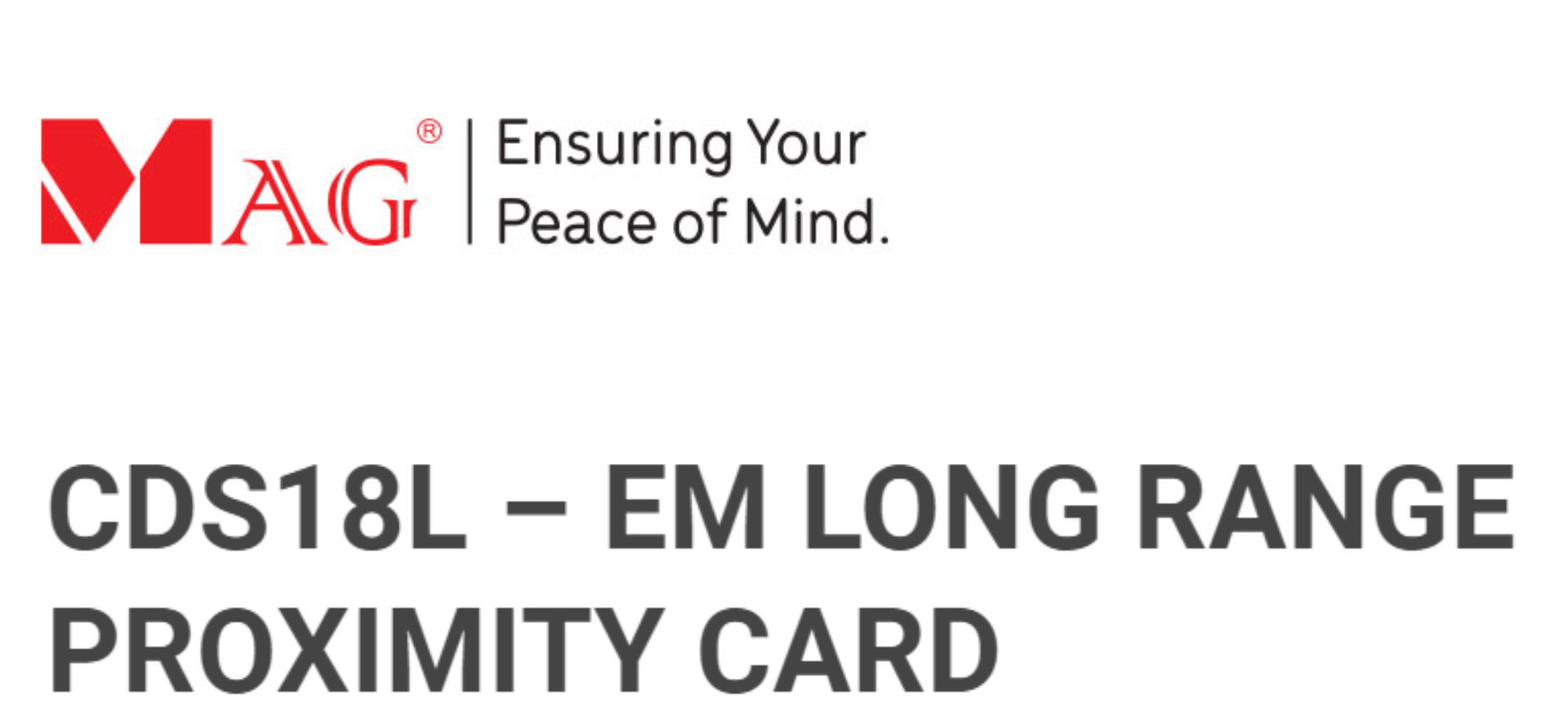 MAG Long Range RFID ID EM 125KHz Guard House Door Access Card 80-120cm ...