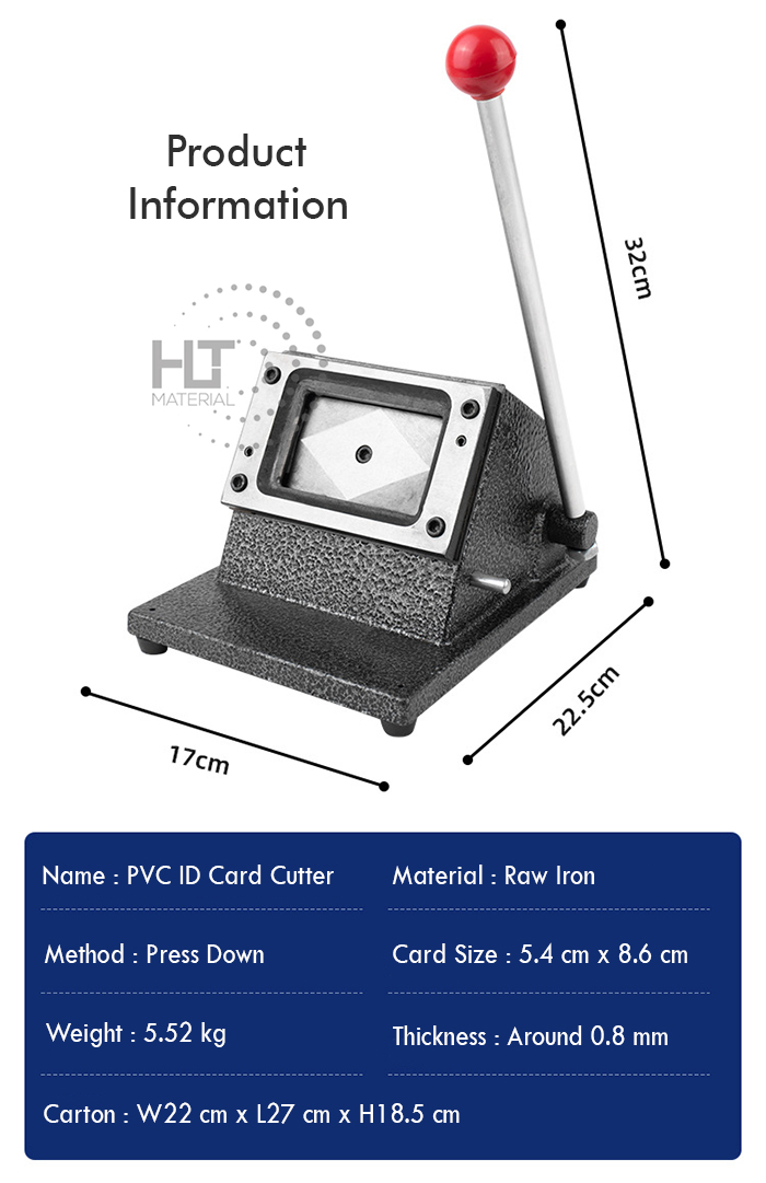 PVC ID Card Cutter Heavy Duty Round Corner 86x54mm Name Card Cutter ...